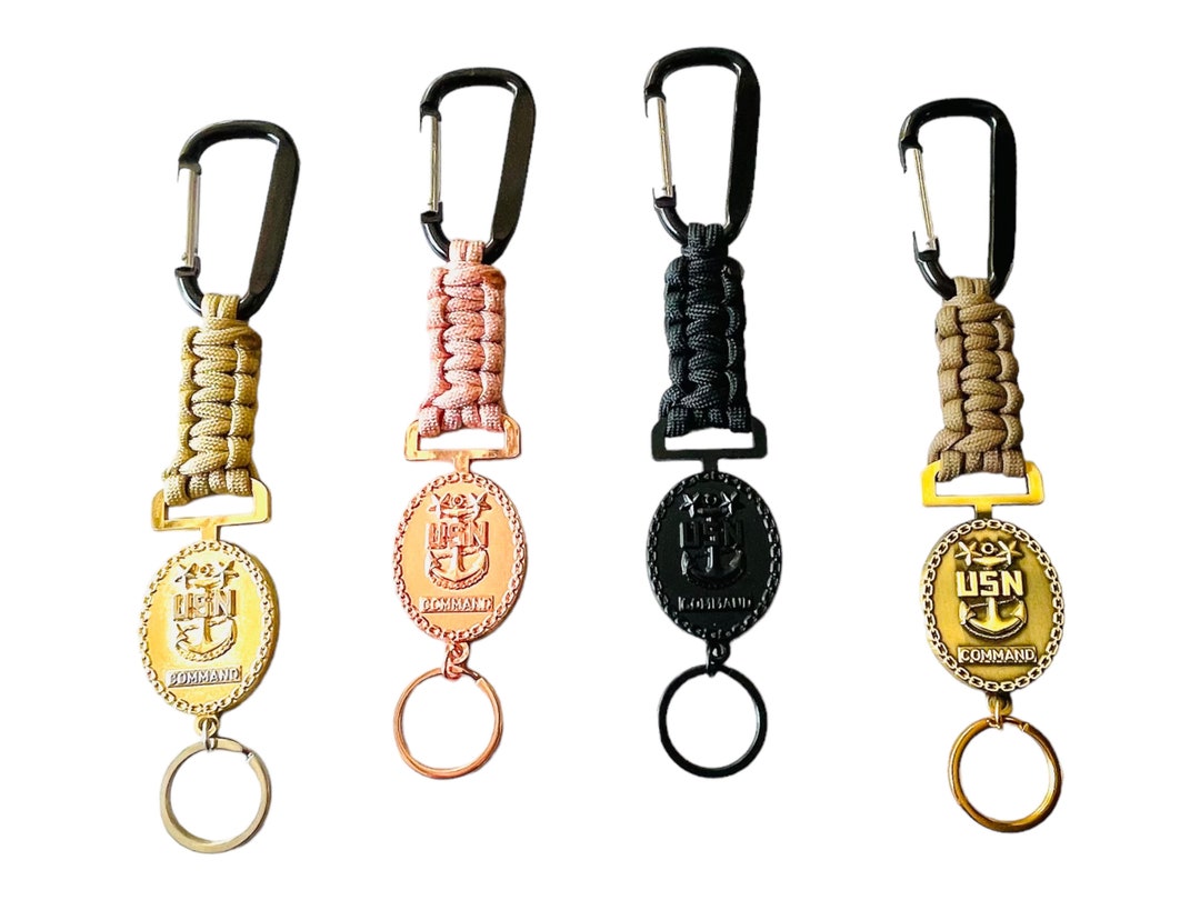 USN Command Master Chief Cookie Paracord Keychain - Etsy
