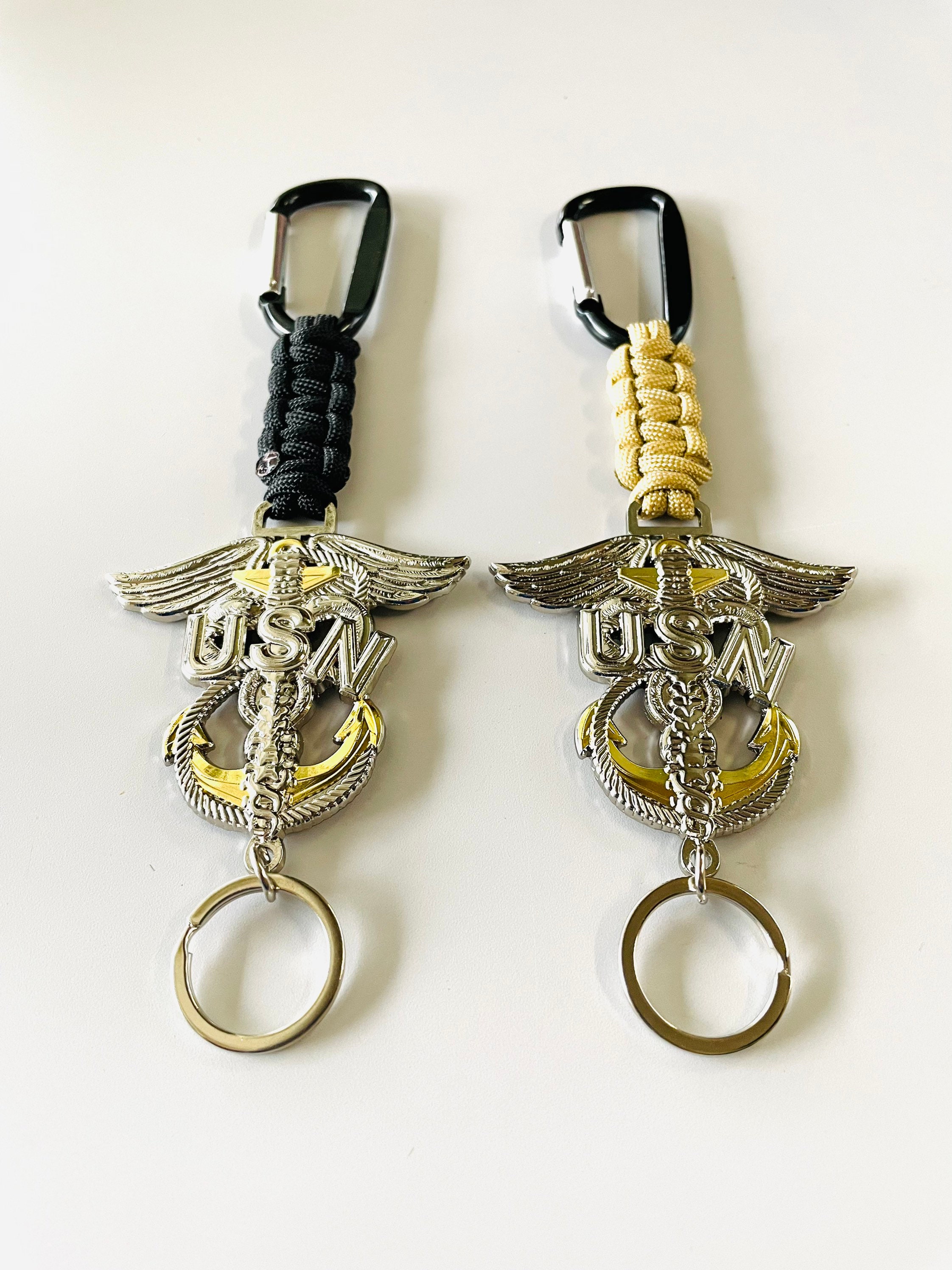 USN Corpsman CPO Paracord Keychain | Etsy
