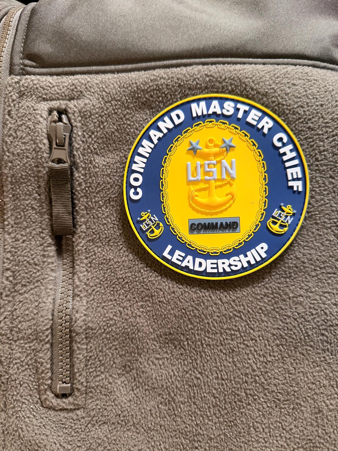 4” US Navy Command Master Chief Glow in the Dark PVC Patch - Etsy