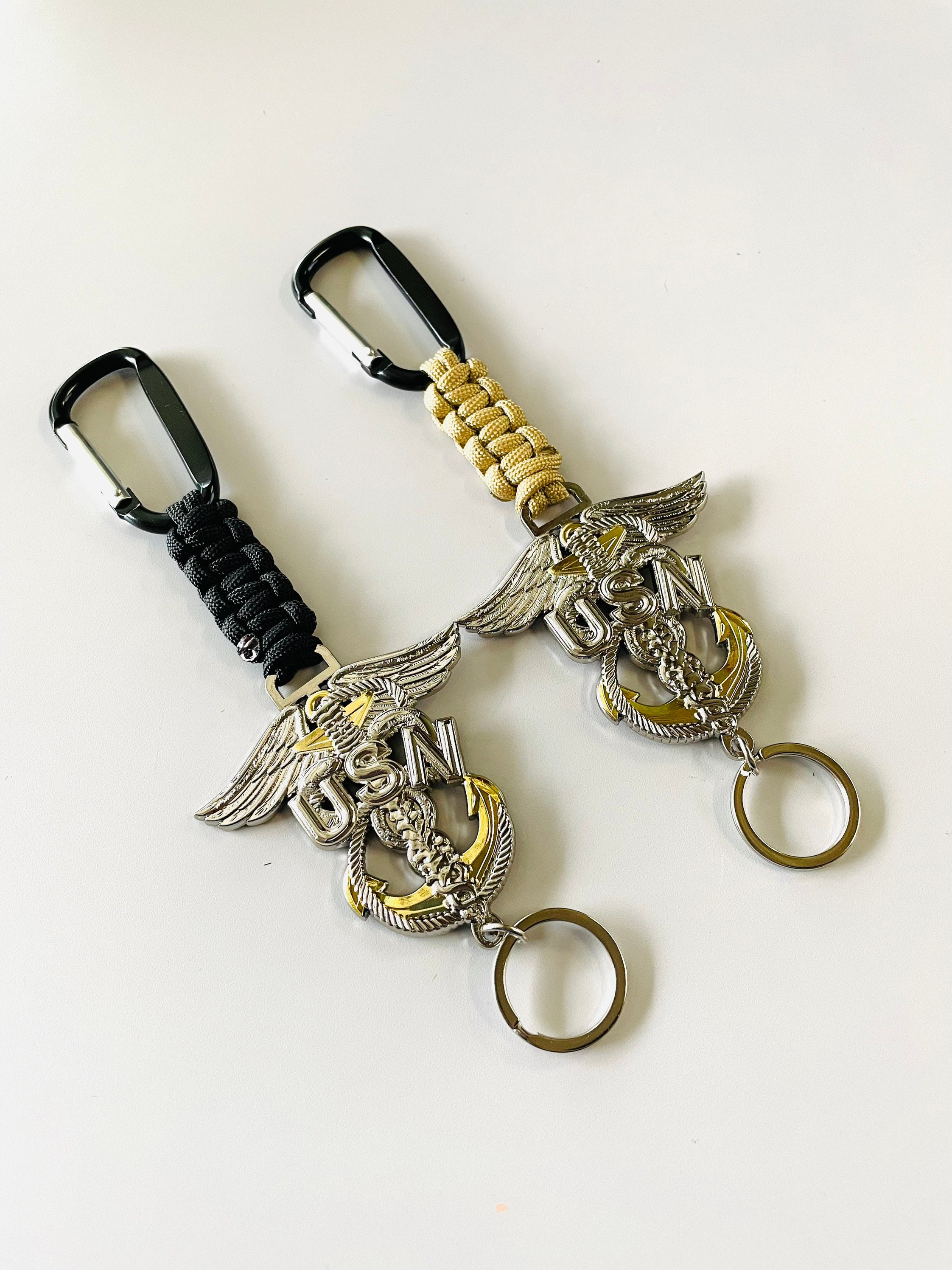 USN Corpsman CPO Paracord Keychain | Etsy