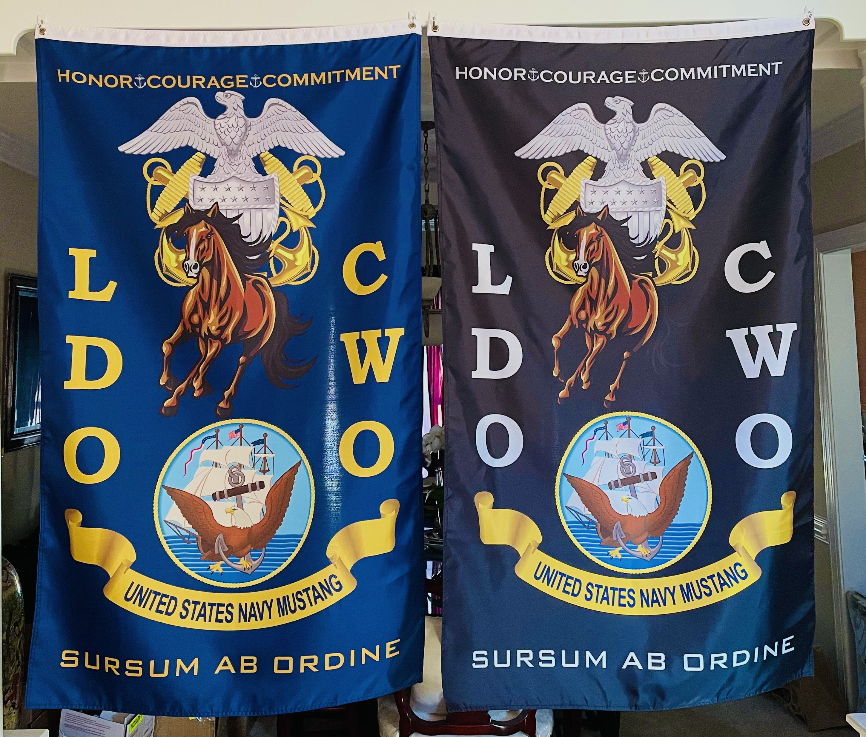 USN CWO/LDO 5X3 Vertical Flag - Etsy