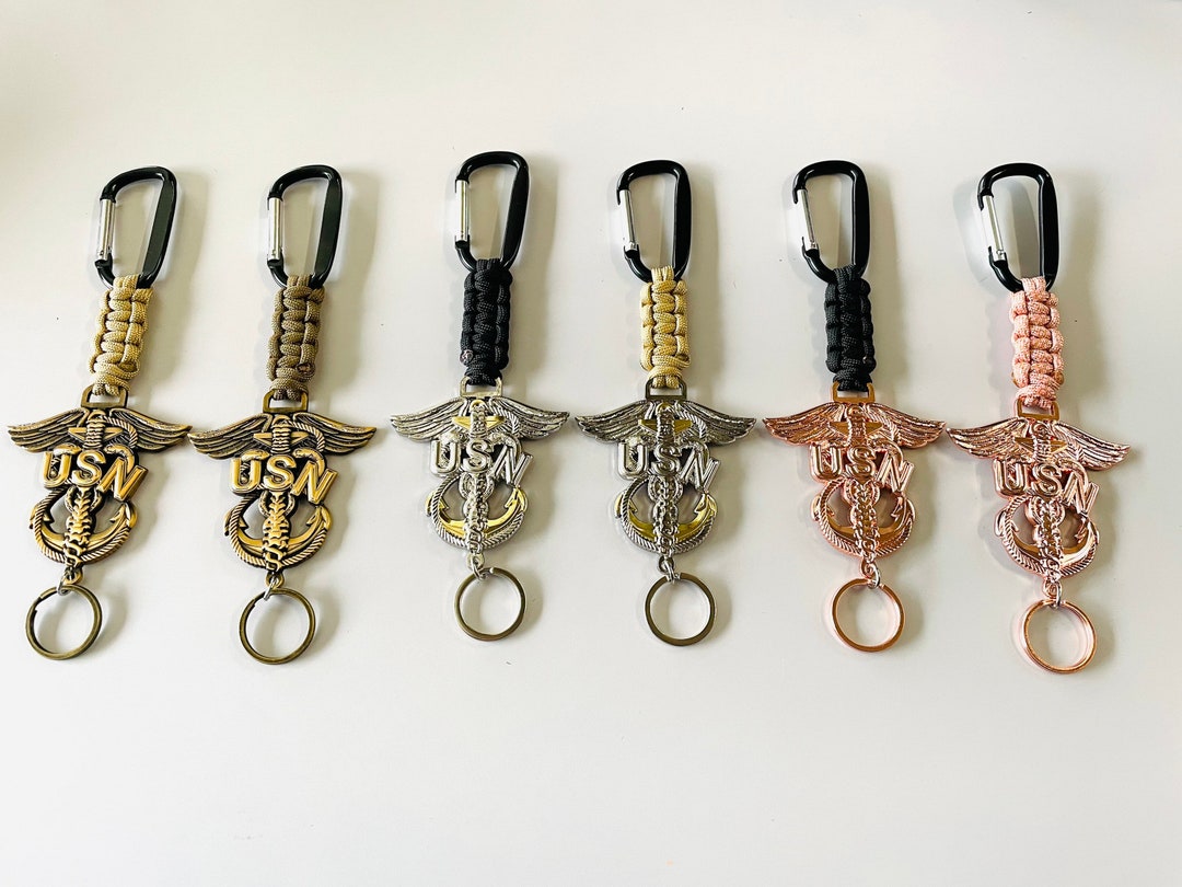USN Corpsman CPO Paracord Keychain - Etsy
