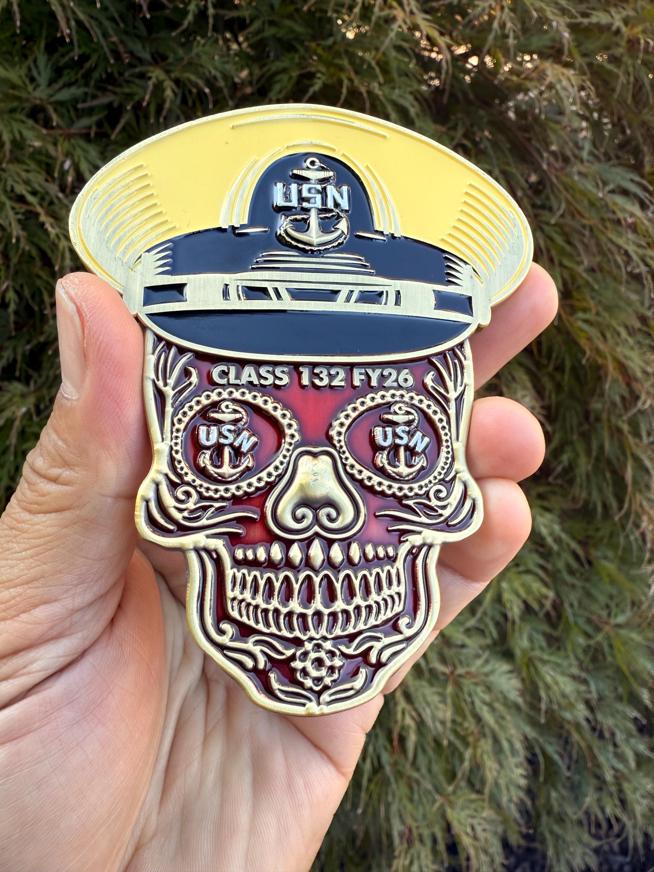 4” CPO Class 132 FY26 Sugar Skull Challenge Coin. - Etsy