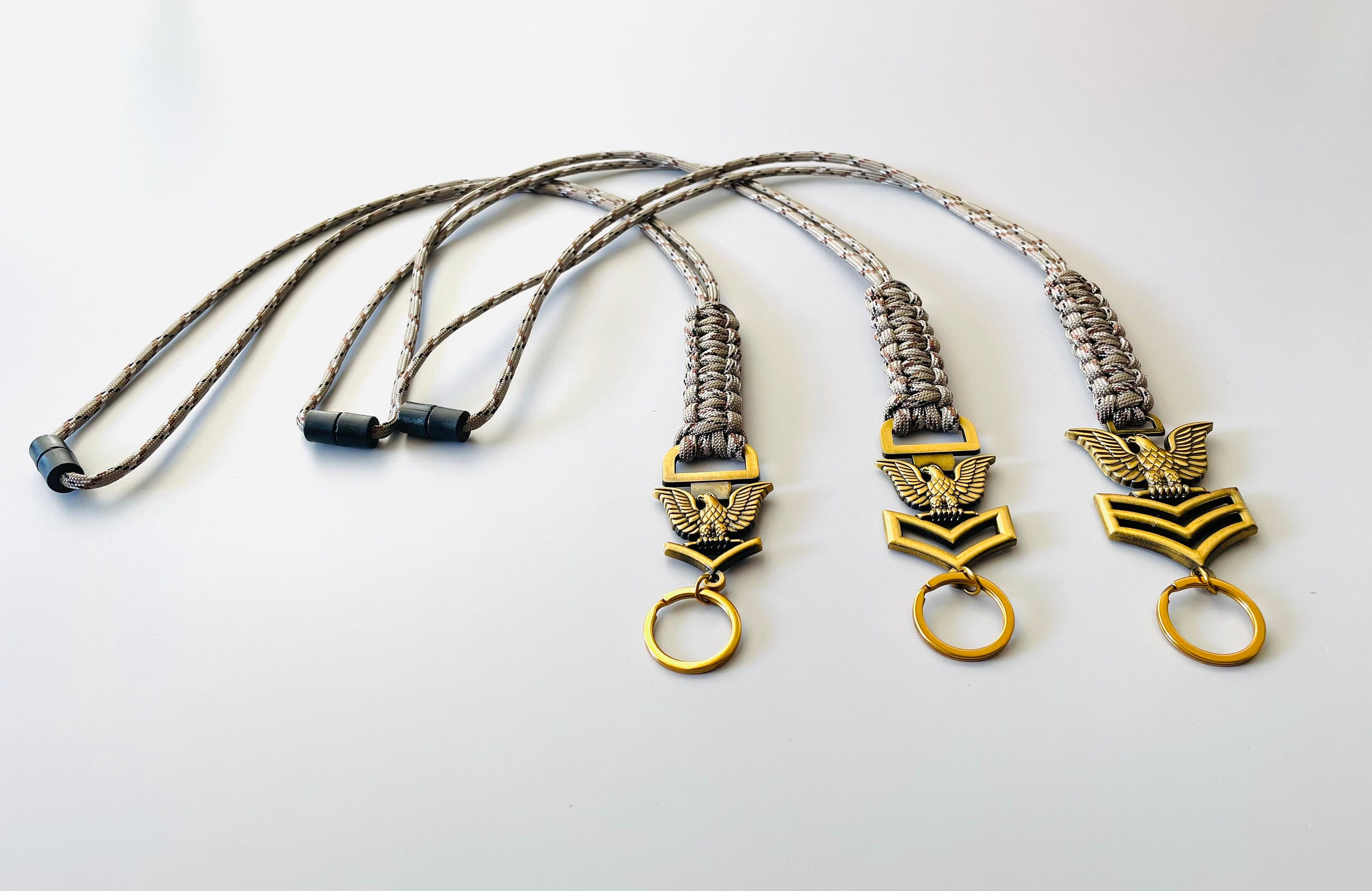 USN E4/E5/E6 Antique Gold Crow With Desert Camo Paracord Neck - Etsy