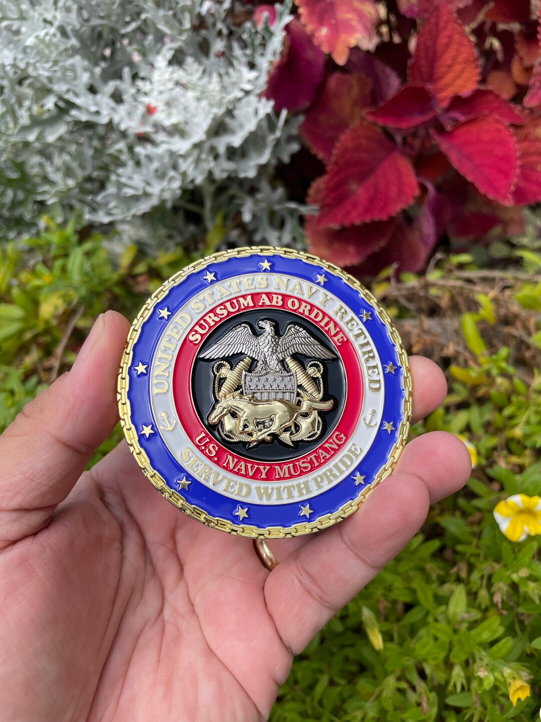 3” RETIRED LDO/CWO Mustang Challenge Coin. - Etsy