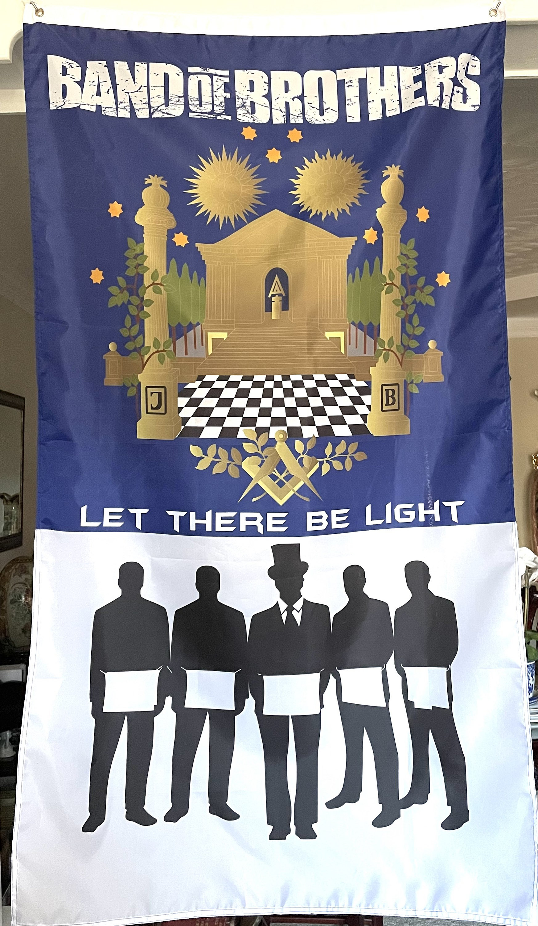 Masonic Band of Brothers Vertical Flag - Etsy