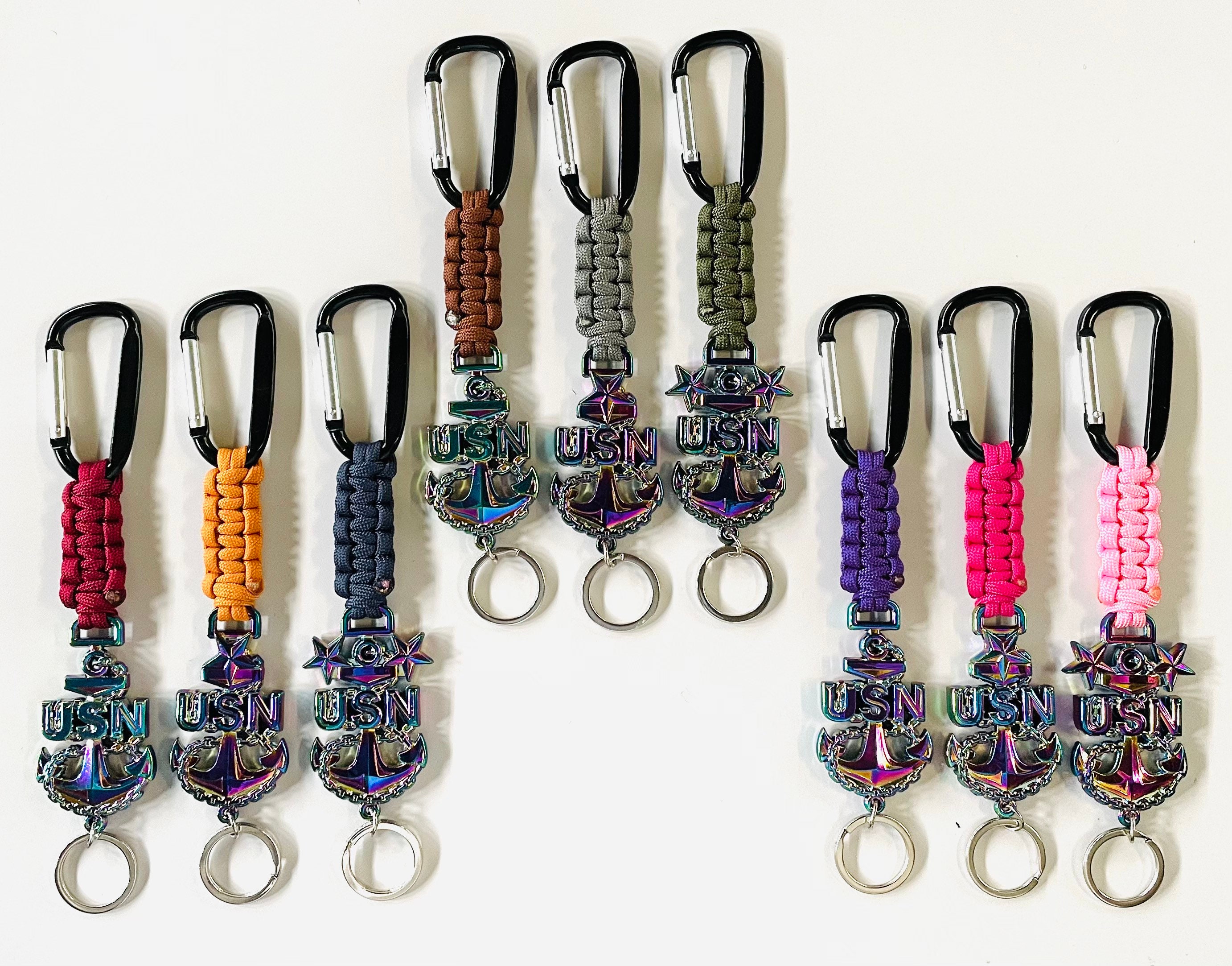 USN E7/E8/E9 Oil Drip Paracord Keychain | Etsy