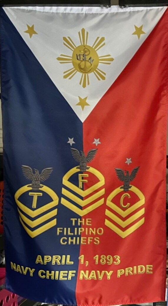 TFC The Filipino Chief Vertical Flag | Etsy
