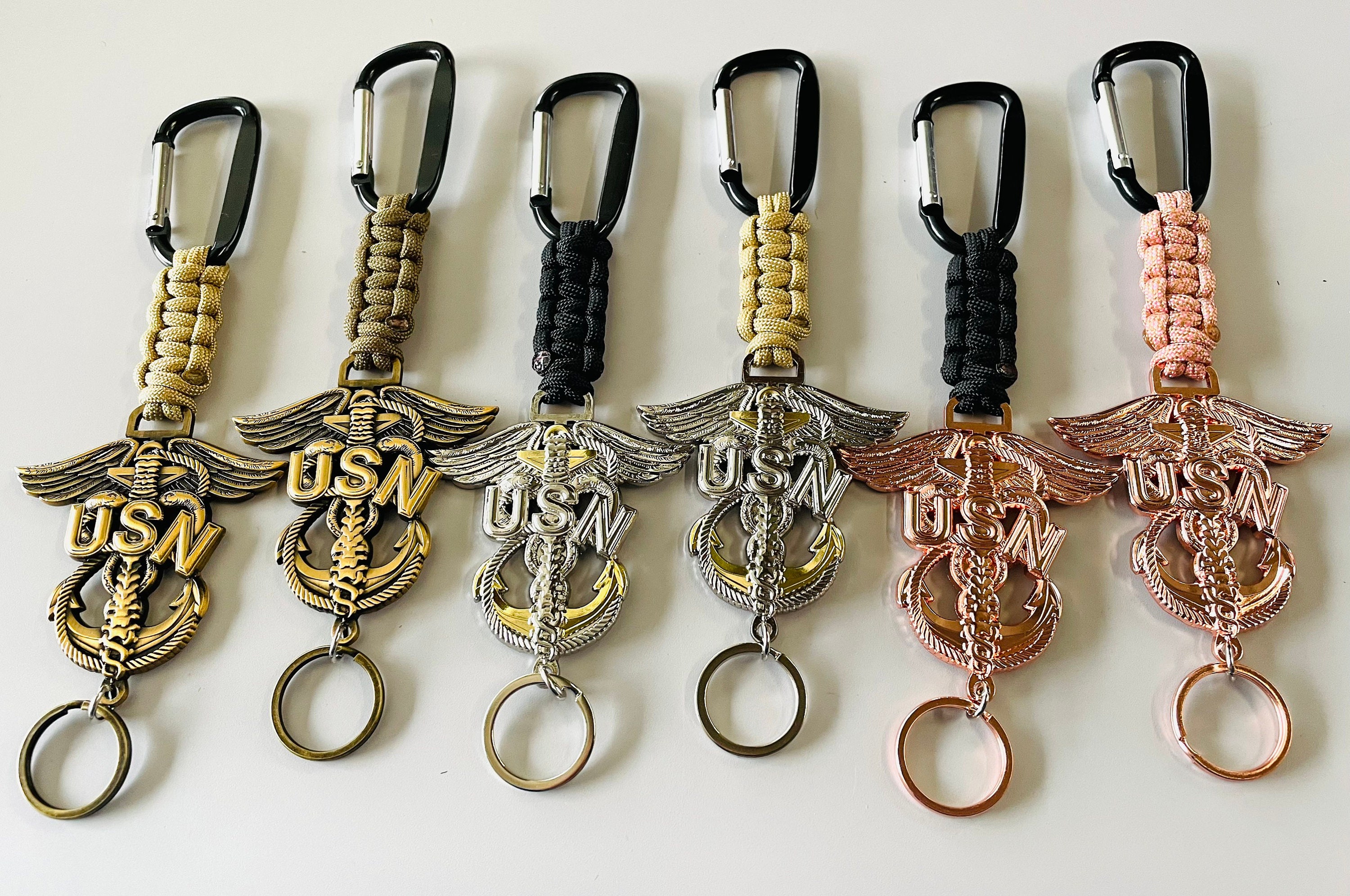 USN Corpsman CPO Paracord Keychain | Etsy