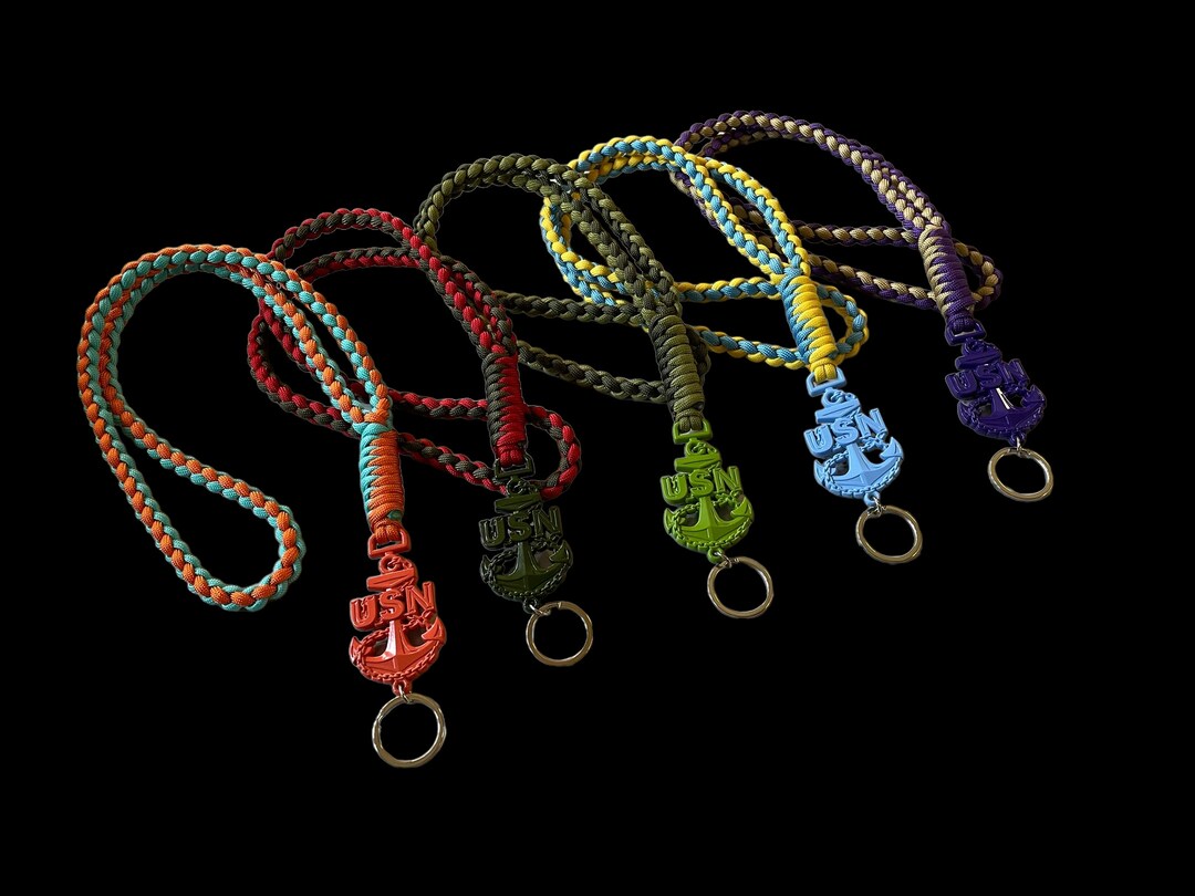USN CPO Paracord Neck Lanyard. - Etsy