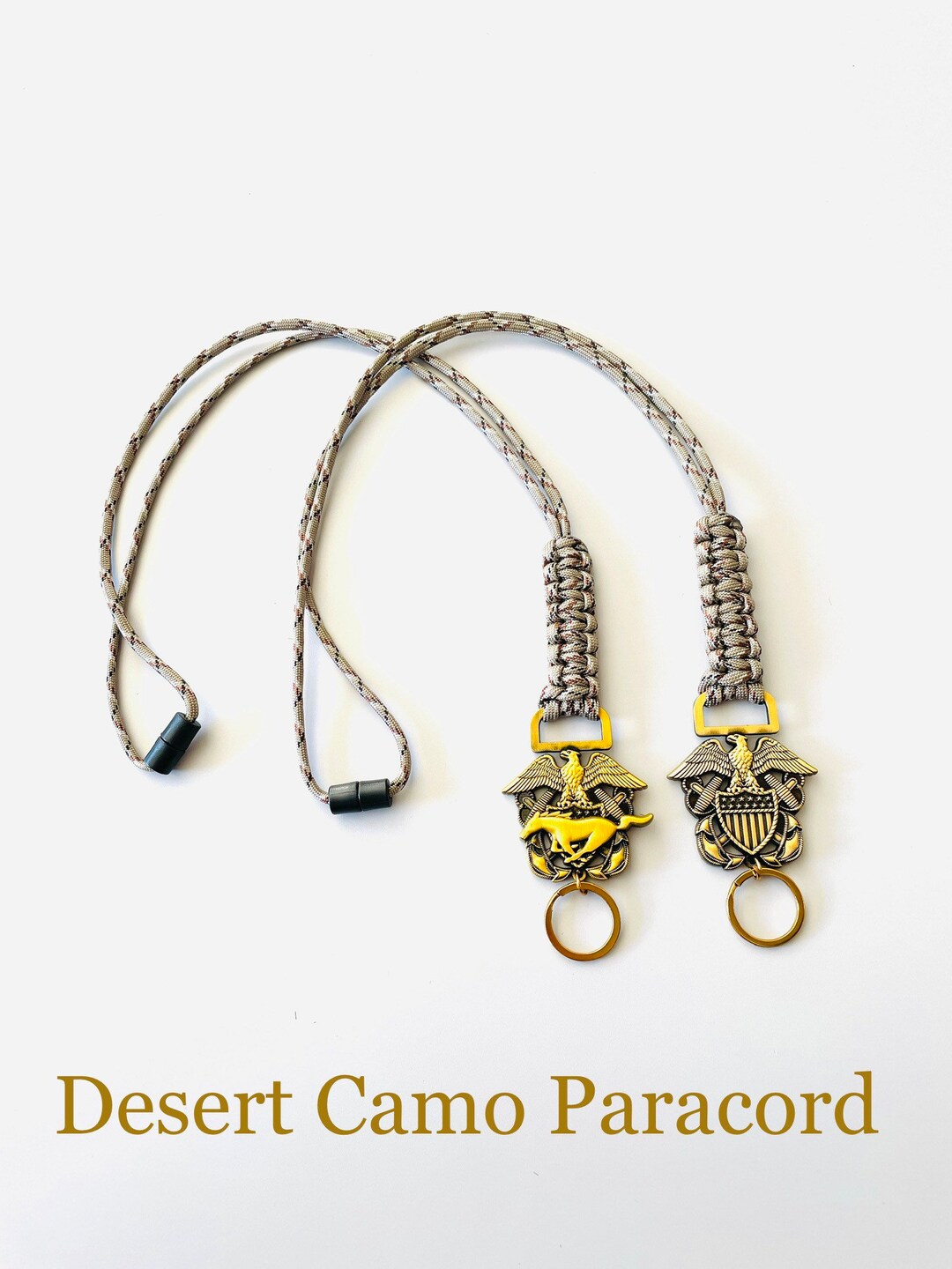 US Naval Officer and Mustang Antique Gold Emblem With Desert Camo ...