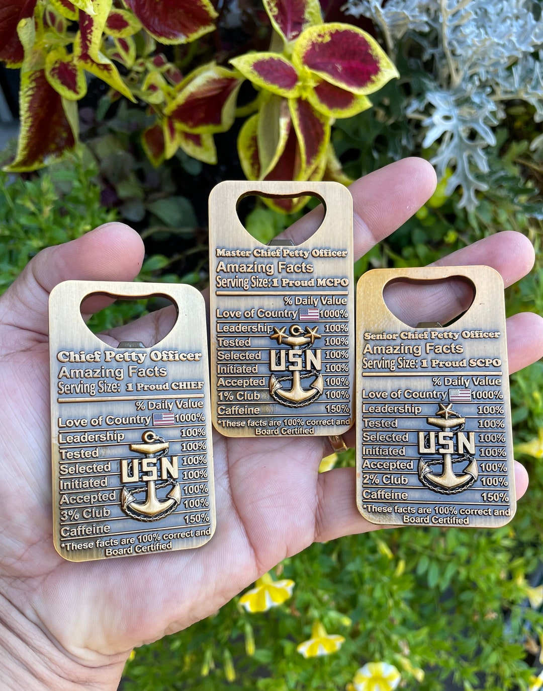 A Gift for Your Sponsor. 3” Chief, Senior Chief and Master Chief Bottle ...