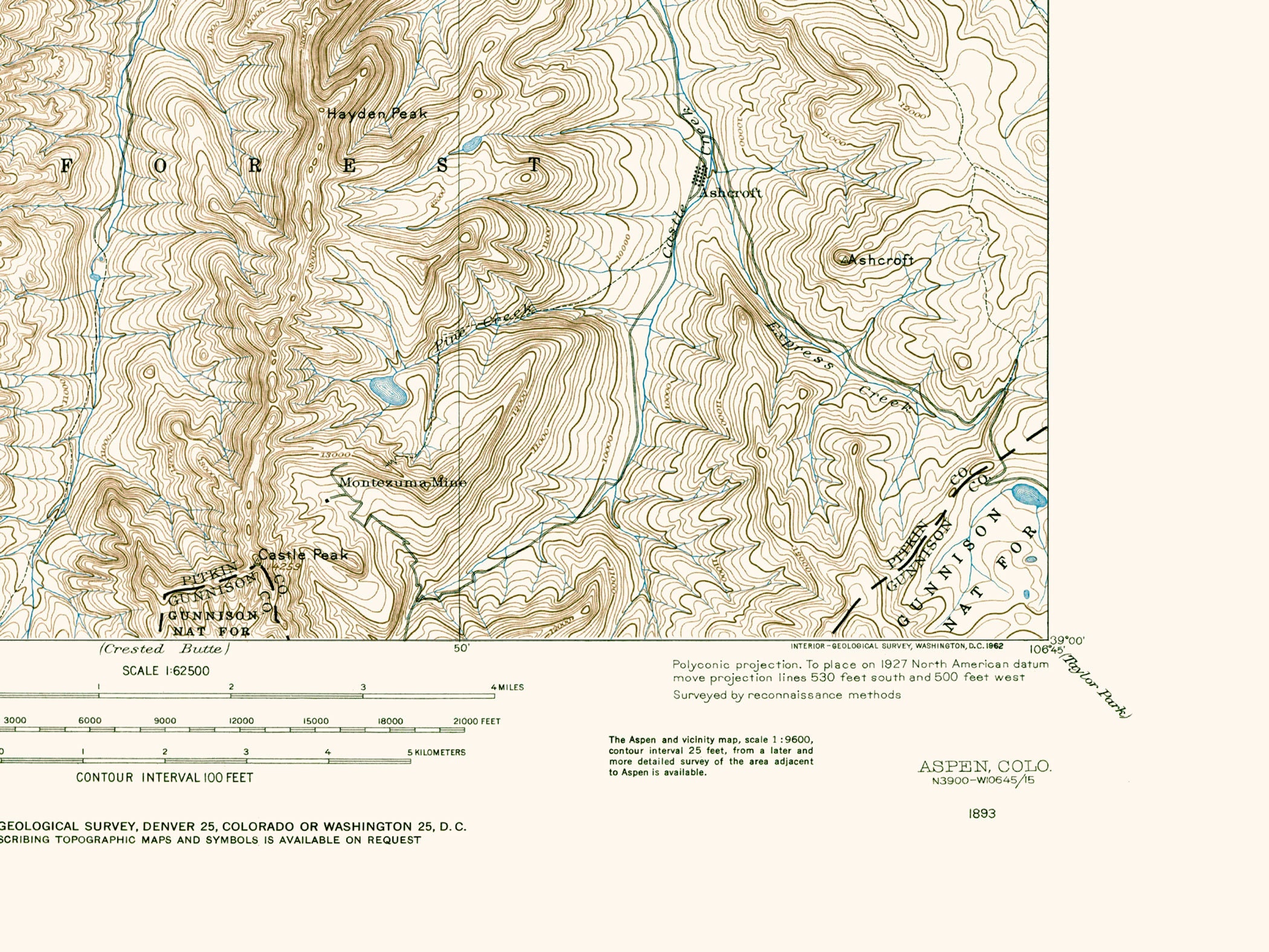 Aspen Colorado Location Map Custom Map Print Mountain Wall Art ...