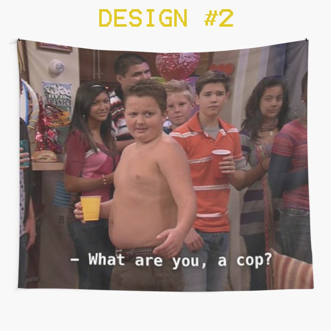 Gibby Meme Wall Tapestry Gibby Tapestries Gibby From Icarly | Etsy