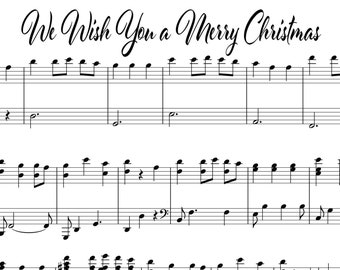 We Wish You a Merry Christmas | Easy Piano Sheet Music - Printable PDF ...