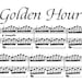 Golden Hour Piano Sheet Music Complete Piano Arrangement Digital ...