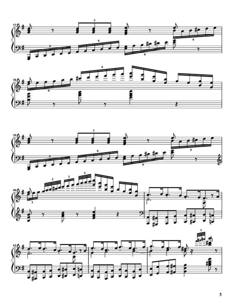 The Nutcracker March Sheet Music Complete Full Piano Arrangement by ...