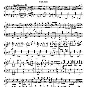 Pineapple Rag Sheet Music Full Piano Arrangement by Scott Joplin PDF ...