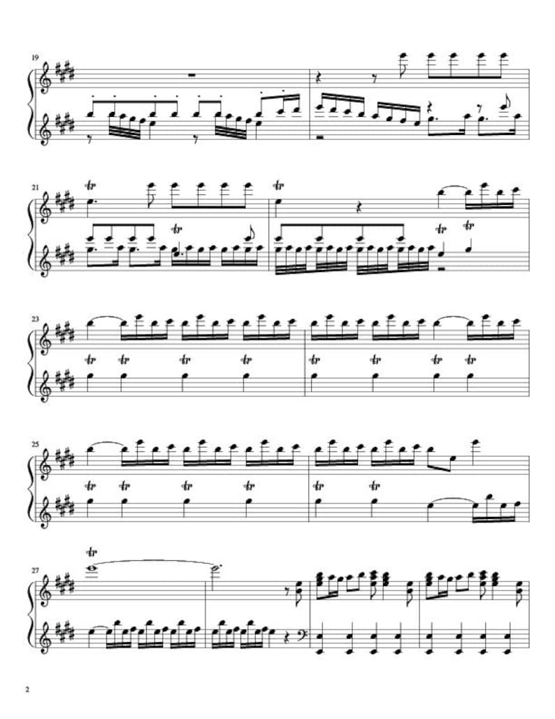 The Four Seasons Spring Sheet Music – Vivaldi Piano Solo PDF ...