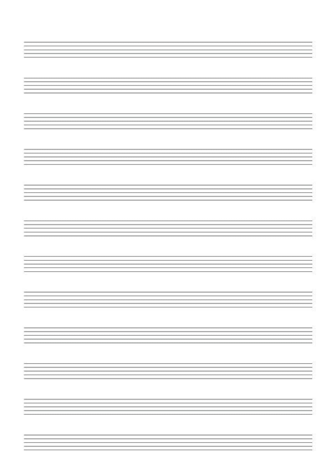 Printable Blank Piano Sheet Music PDF Blank Staff Sheet Music PDF ...