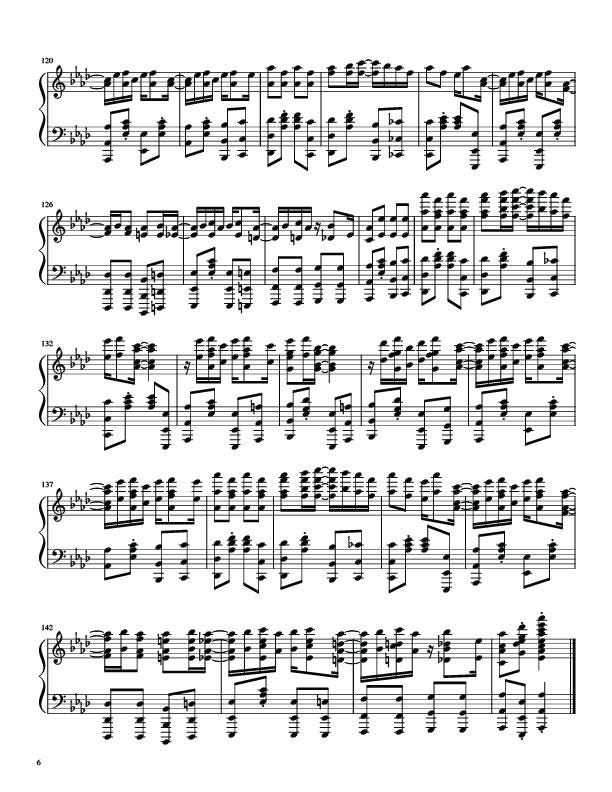 Maple Leaf Rag Sheet Music Full Piano Arrangement by Scott Joplin PDF ...