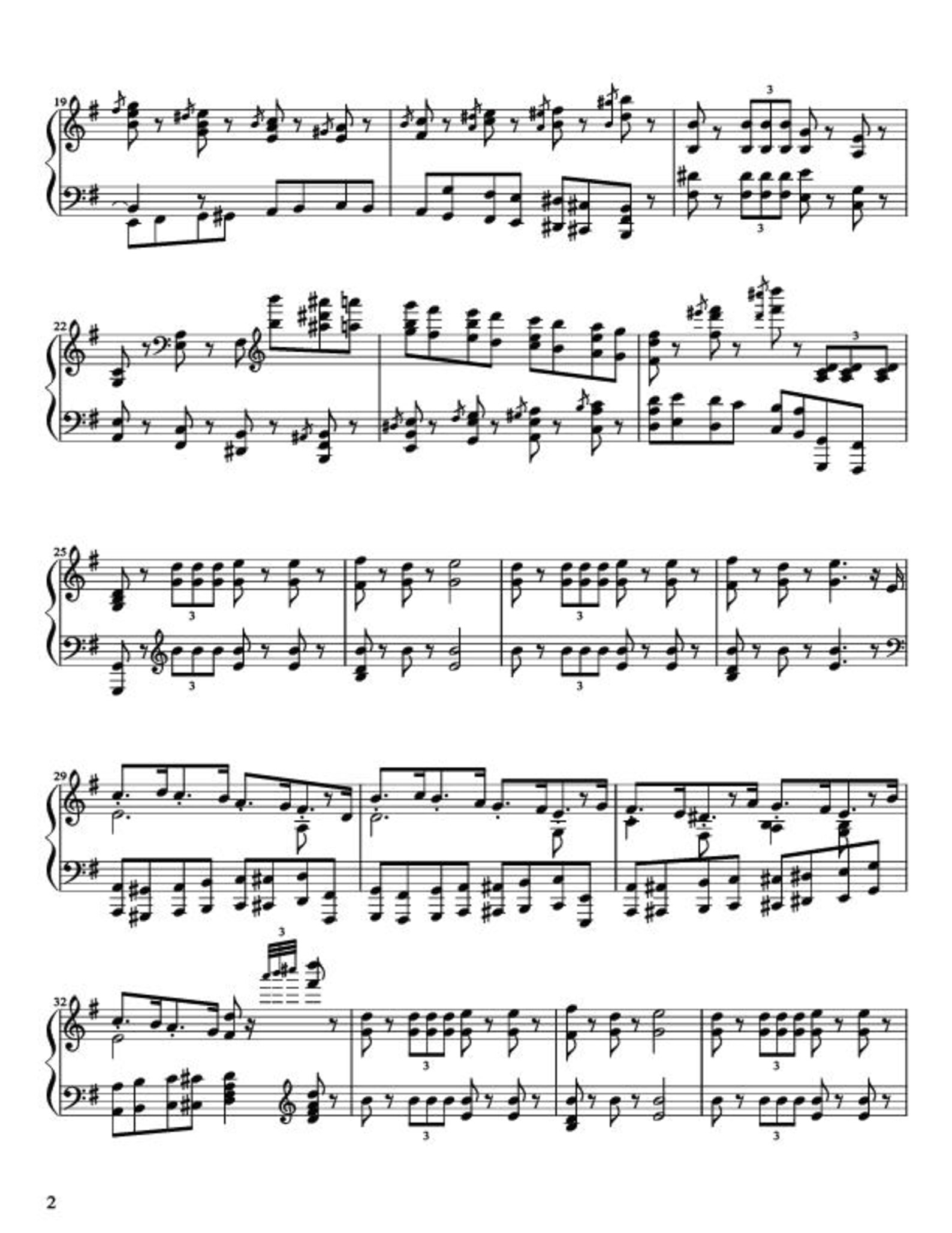 The Nutcracker March Sheet Music Complete Full Piano Arrangement by ...