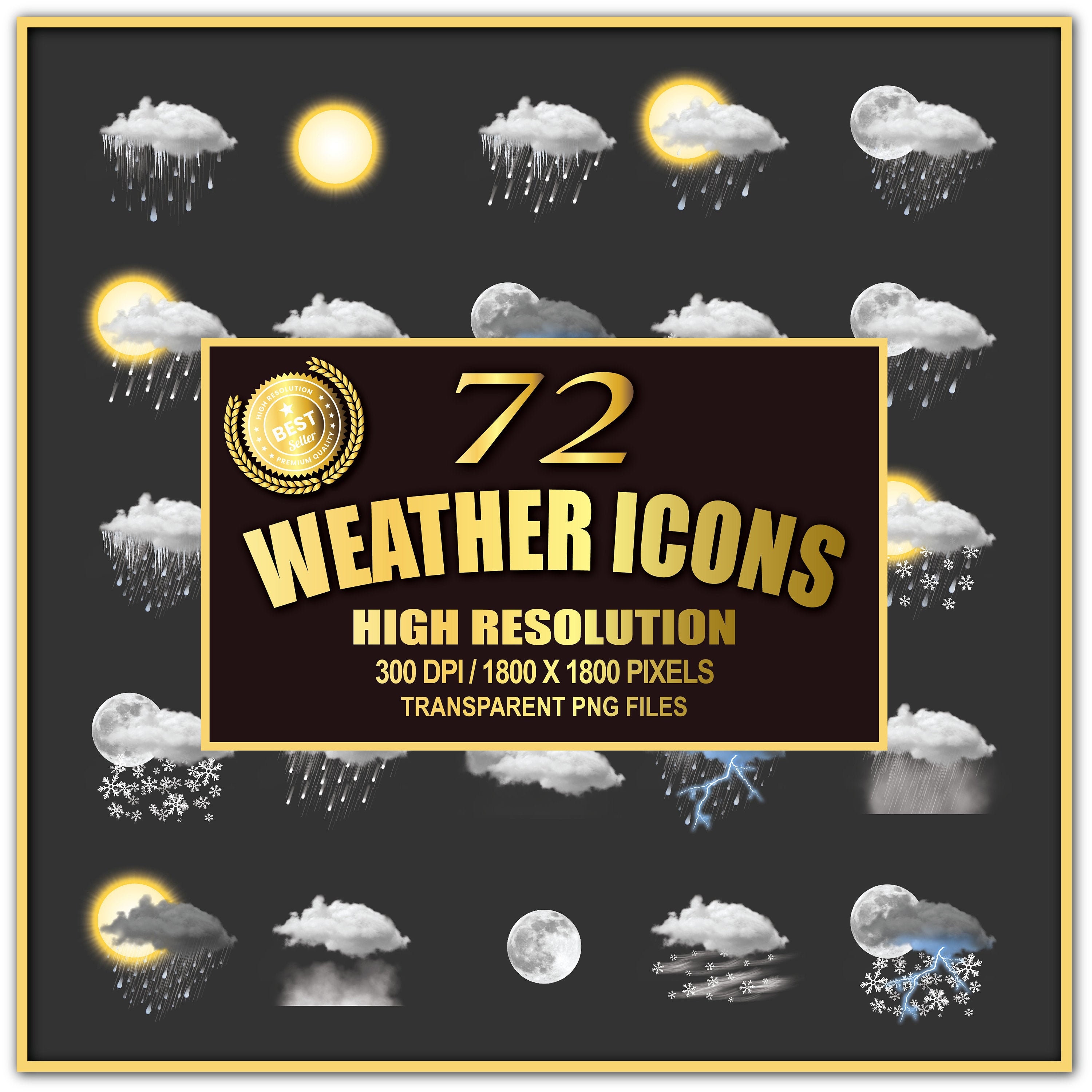 Weather Icons Vector Png