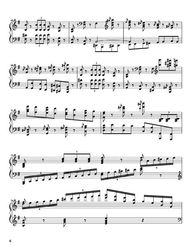 The Nutcracker March Sheet Music Complete Full Piano Arrangement by ...