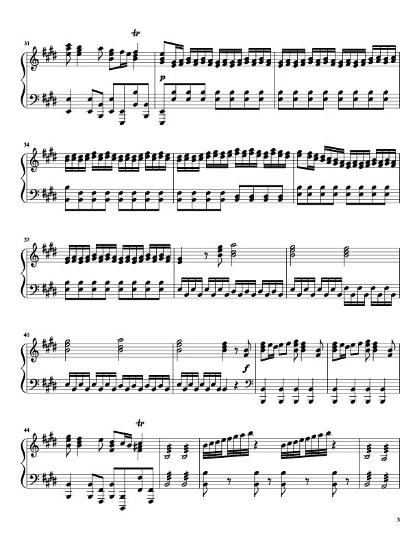 The Four Seasons Spring Sheet Music Full Piano Arrangement by Antonio ...