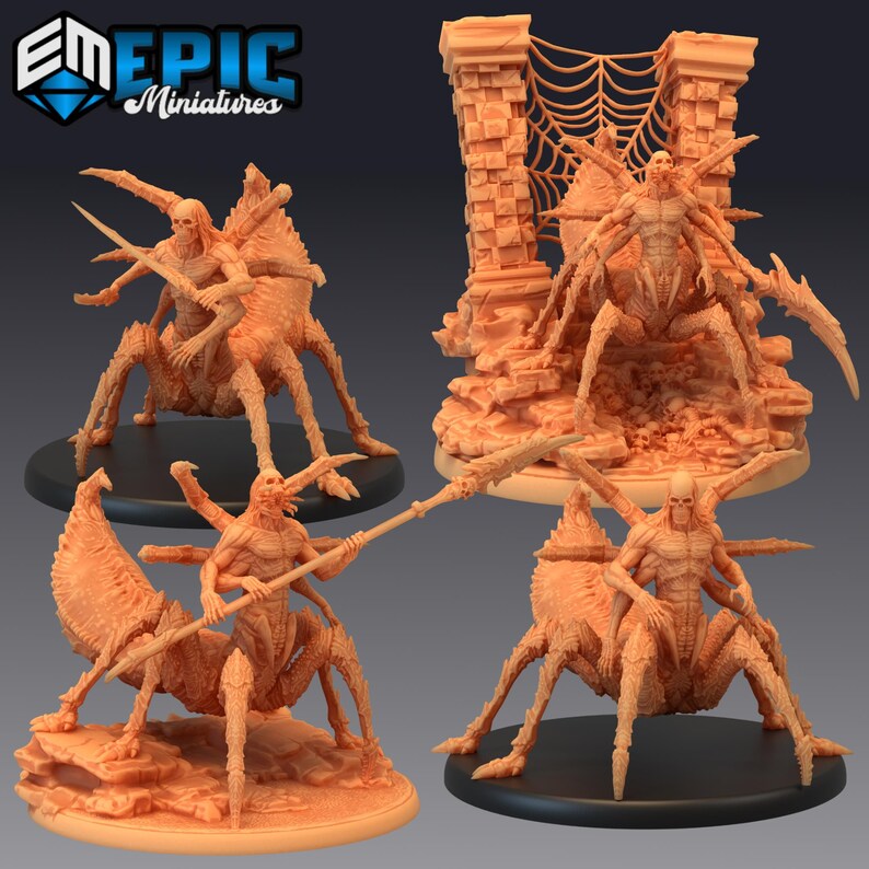 Leng Spider/undead Drider HD Miniature for Tabletop D&D - Etsy UK