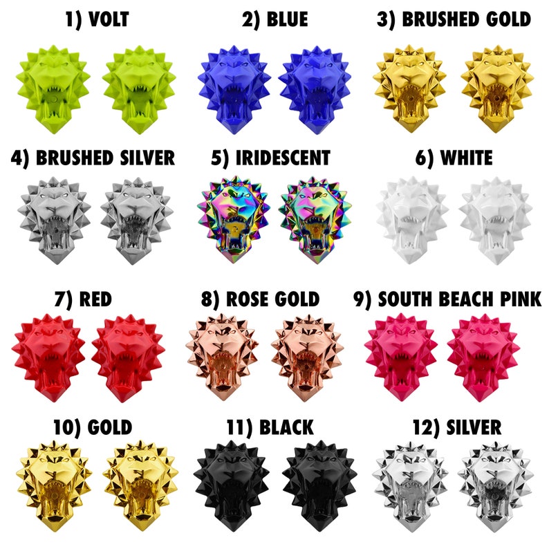 Roaring Lion Metal Dubrae Tags Shoe Bling - Etsy