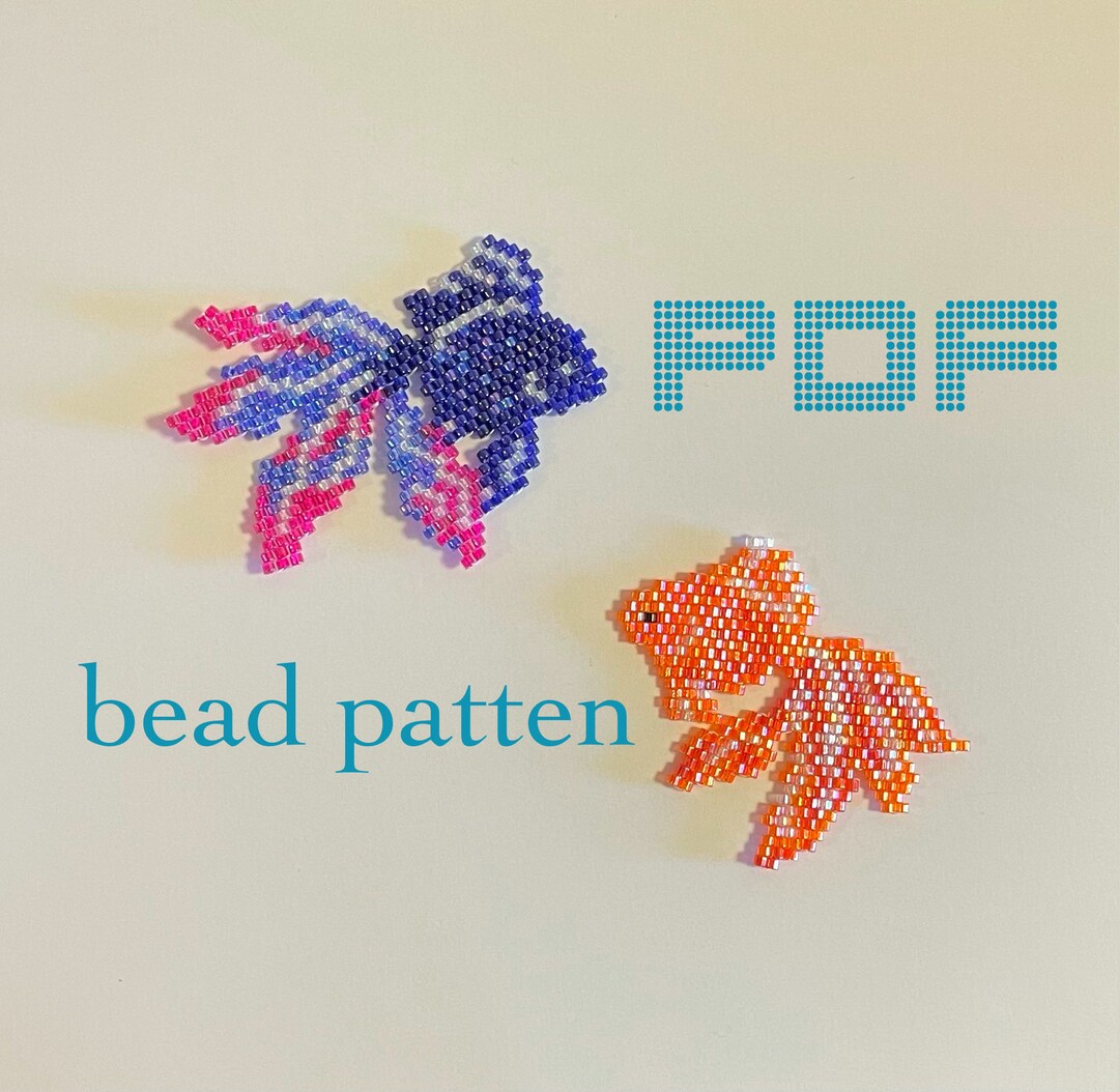 Japanese Goldfish PDF Pattern for Miyuki Delica - Etsy