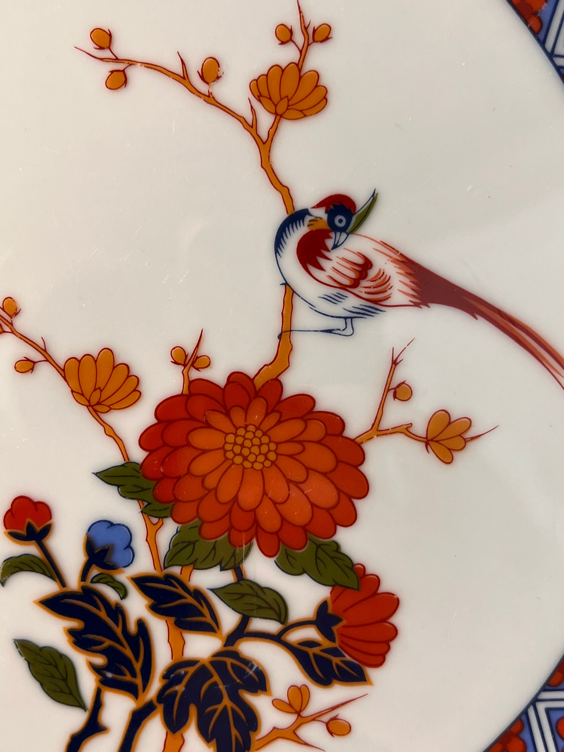 12 Japanese Chinoiserie Phoenix Plate Fine China - Etsy