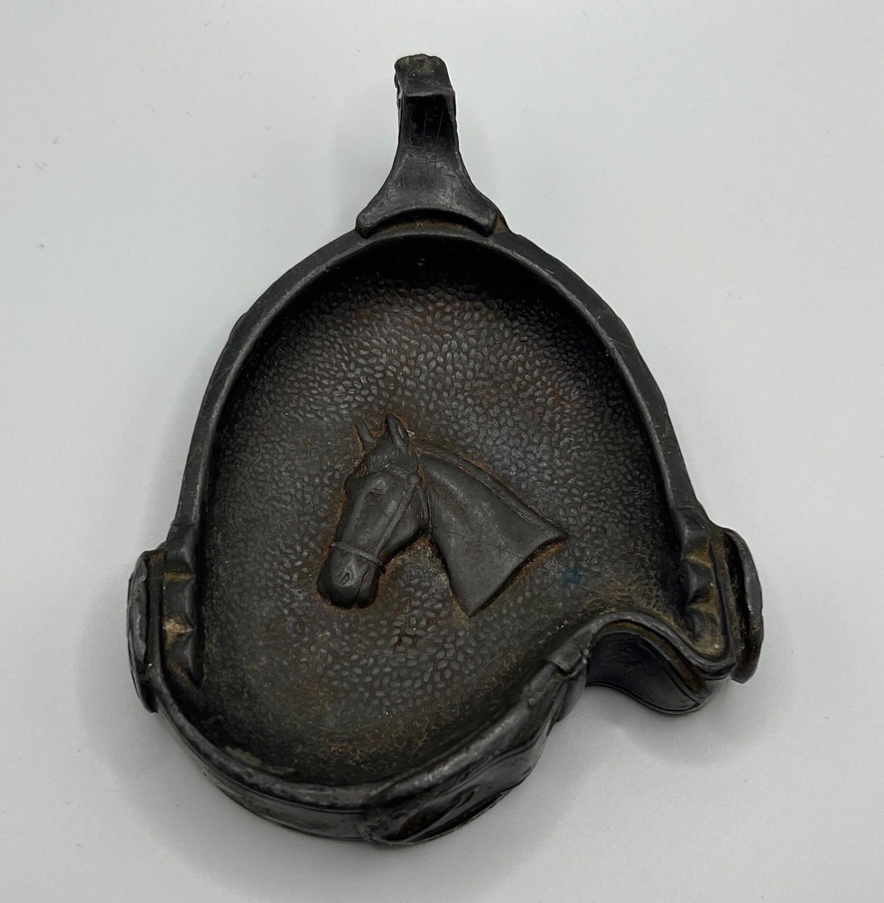Vintage Metal Western Cowboy Ashtray | Claremore, Oklahoma Souvenir - Etsy