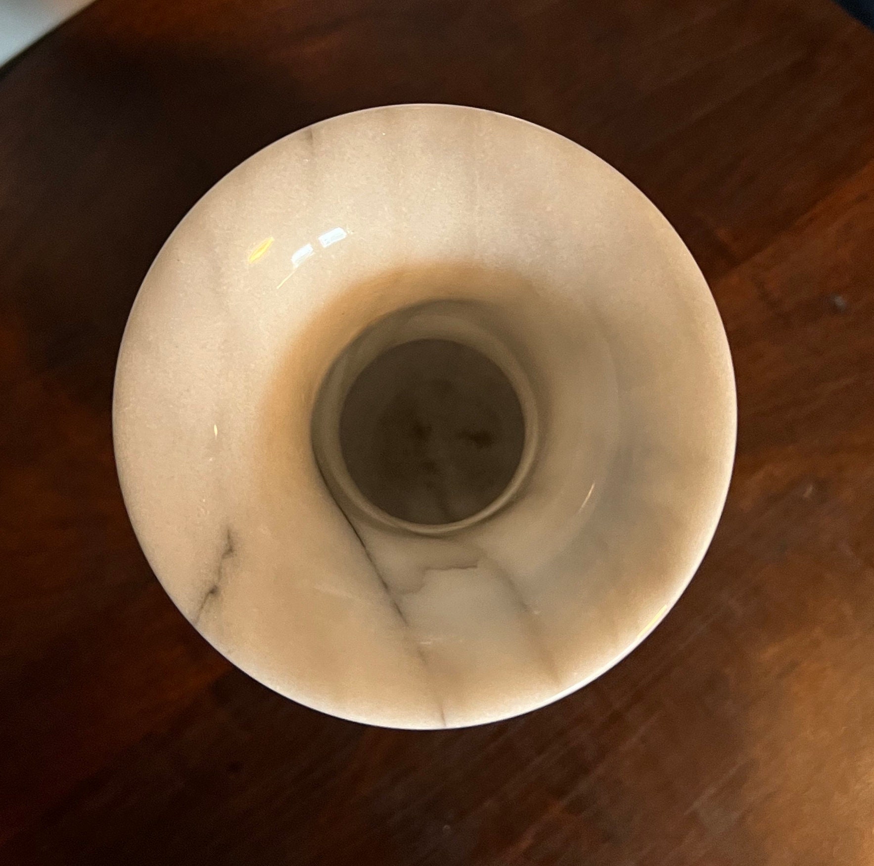 White Marble Vase | Over a Foot Tall | Solid Marble Vase | Large 14 ...