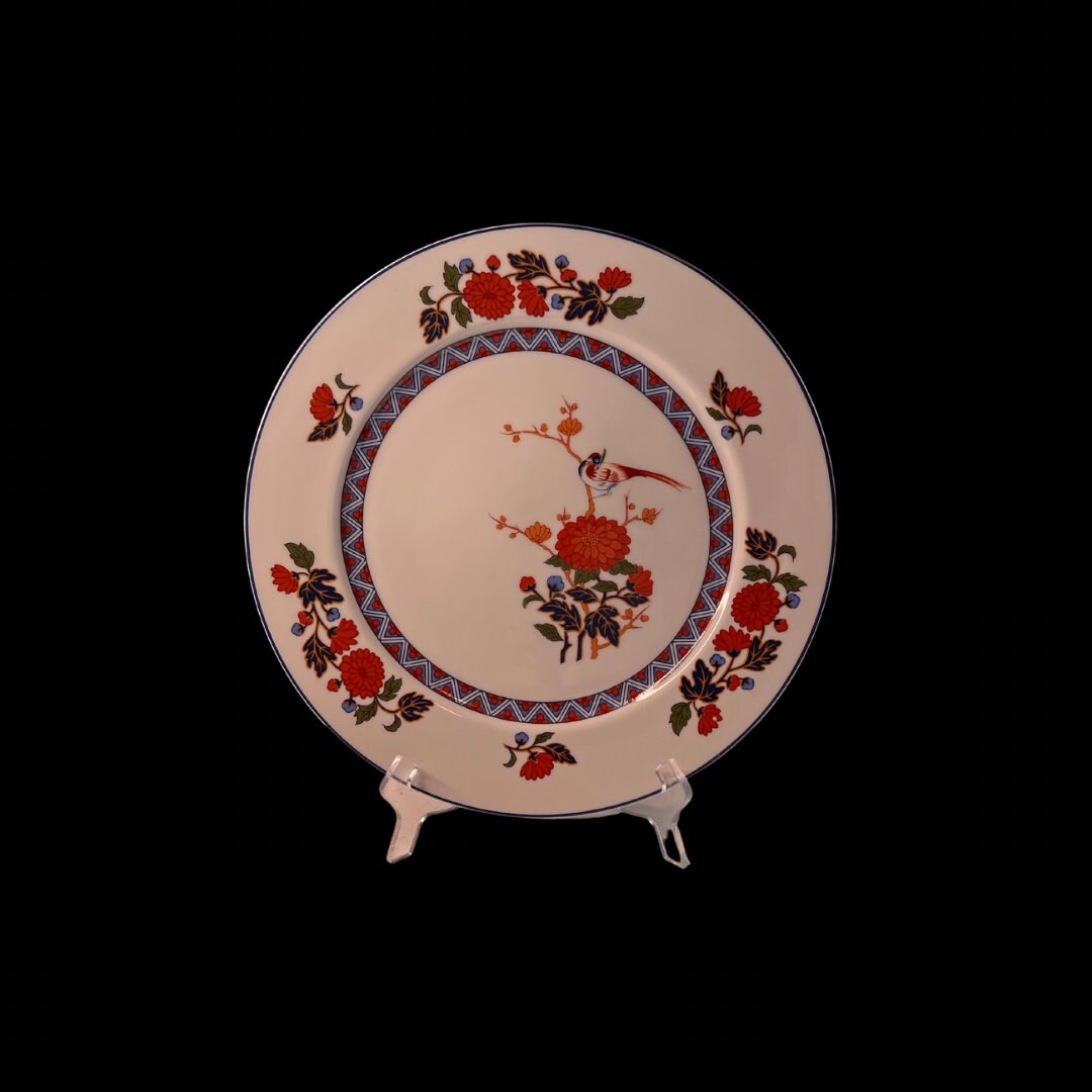 12 Japanese Chinoiserie Phoenix Plate Fine China - Etsy