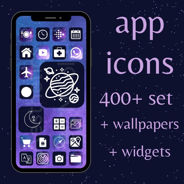 Galaxy App Icons - Etsy