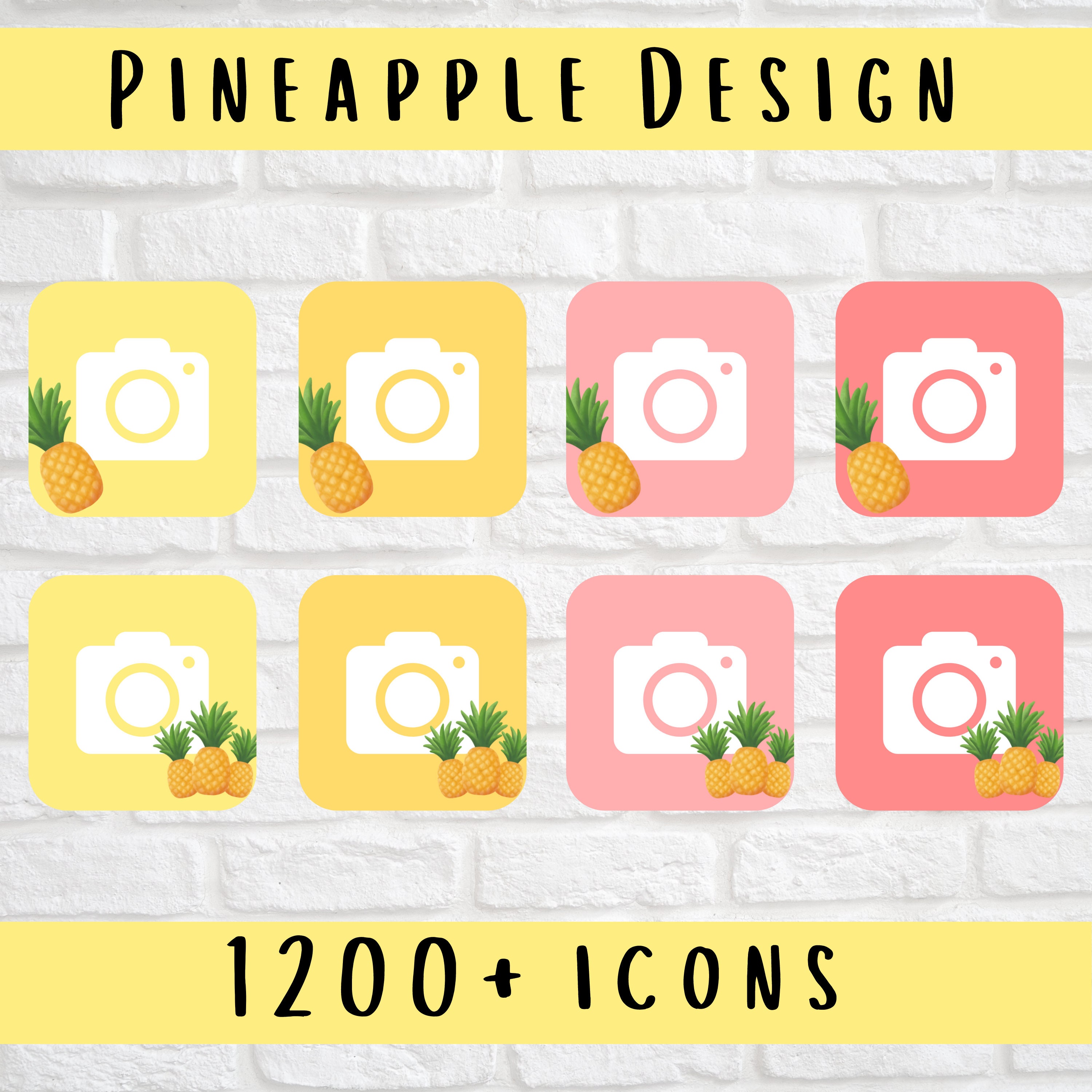 Ios App Icons Pineapple Theme With Widgets and Wallpapers | Summer App ...