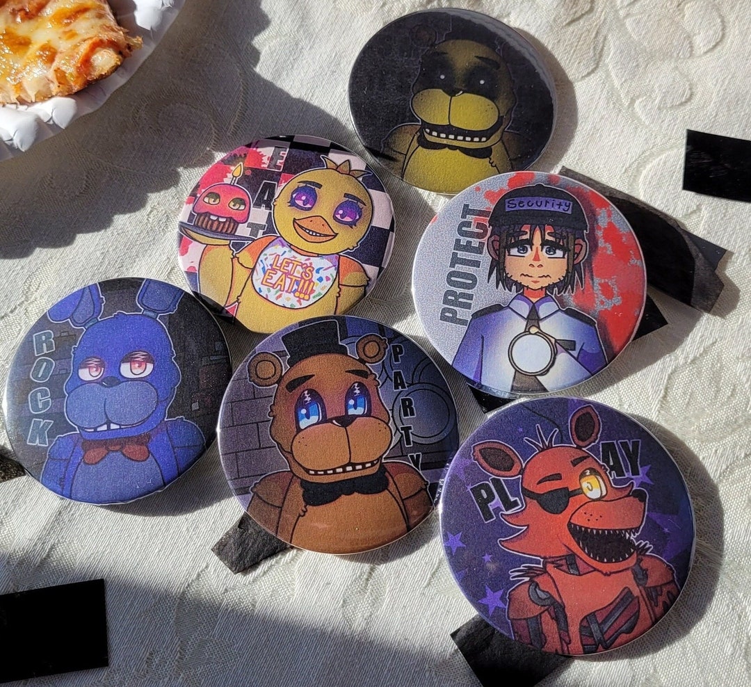 Five Nights at Freddy's Inspired 2.25“ Buttons - Etsy