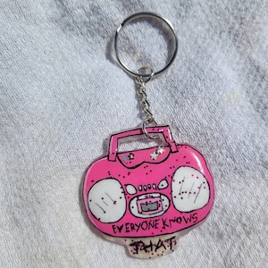 Lostwave Inspired Hand-drawn Keychains - Etsy