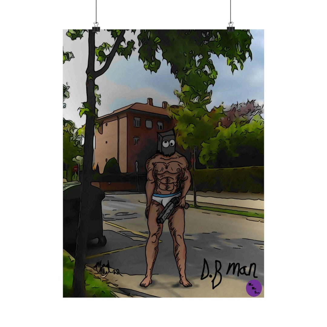 The Asylum Presents: D.b.man | Matte Vertical Poster - Etsy