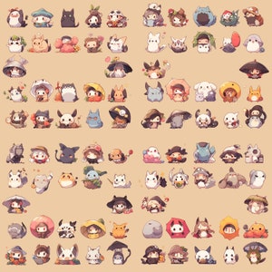 88 Studio Ghibli Stickers – Pre-cropped PNG Files (digital Download) - Etsy