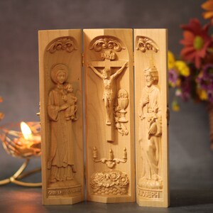 Handmade Portable Altar Jesus Christ / St. Joseph / Our Lady of La Vang ...
