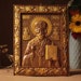 St. Matthew the Apostle Wooden Statue Vintage Style Handmade Home Decor ...