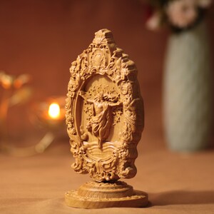 Resurrection of Jesus Christ Wooden Desktop Figurine Handmade Home ...