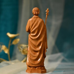 Saint Joseph With Staff Religious Statues Wooden Religious Gifts ...