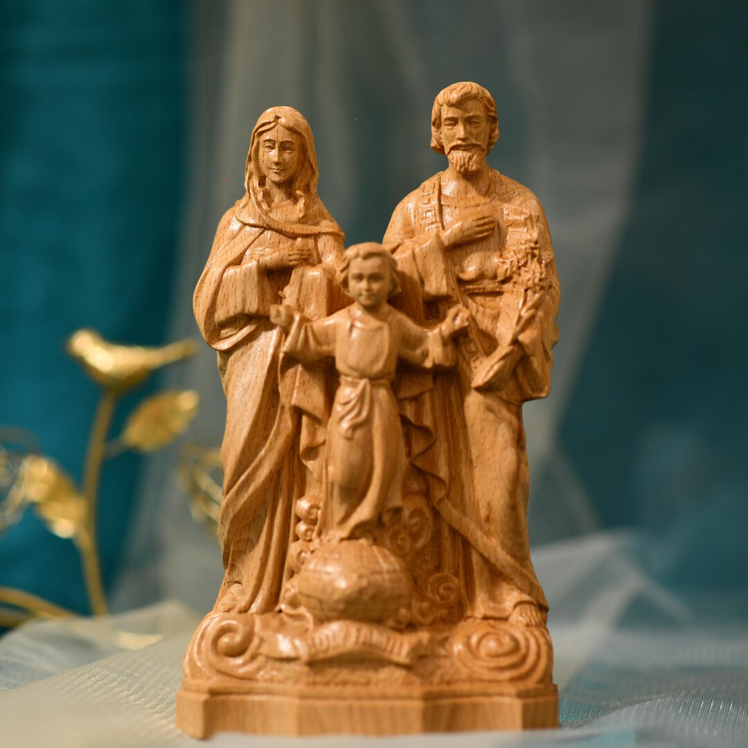 Holy Family Jesus- Virgin Mary- St Joseph Christian Sculpture Christian ...