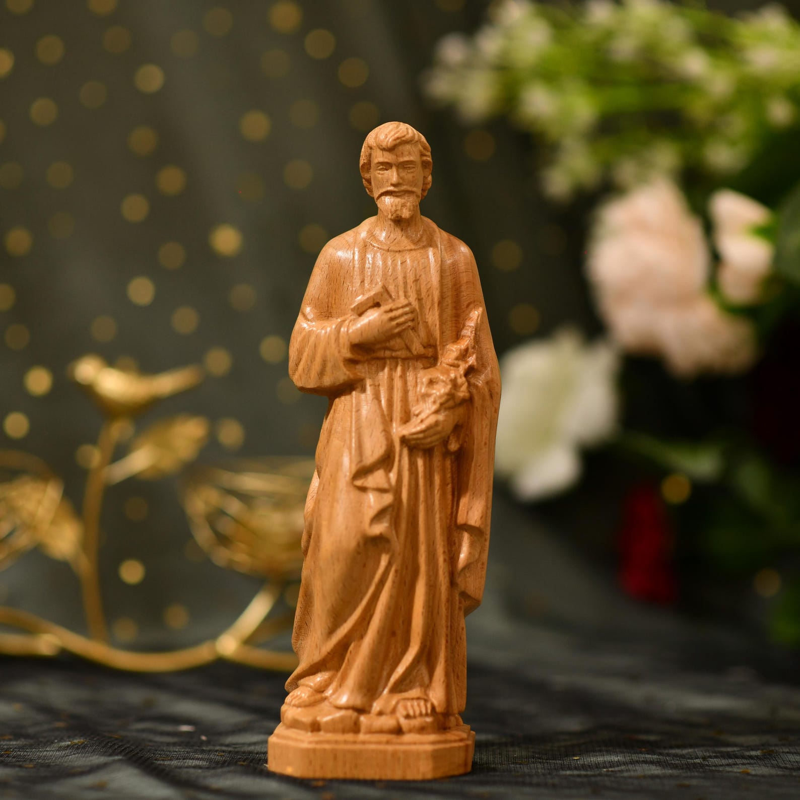 Catholic Home Altar Jesus on the Cross Mother Mary St. Joseph Catholic ...