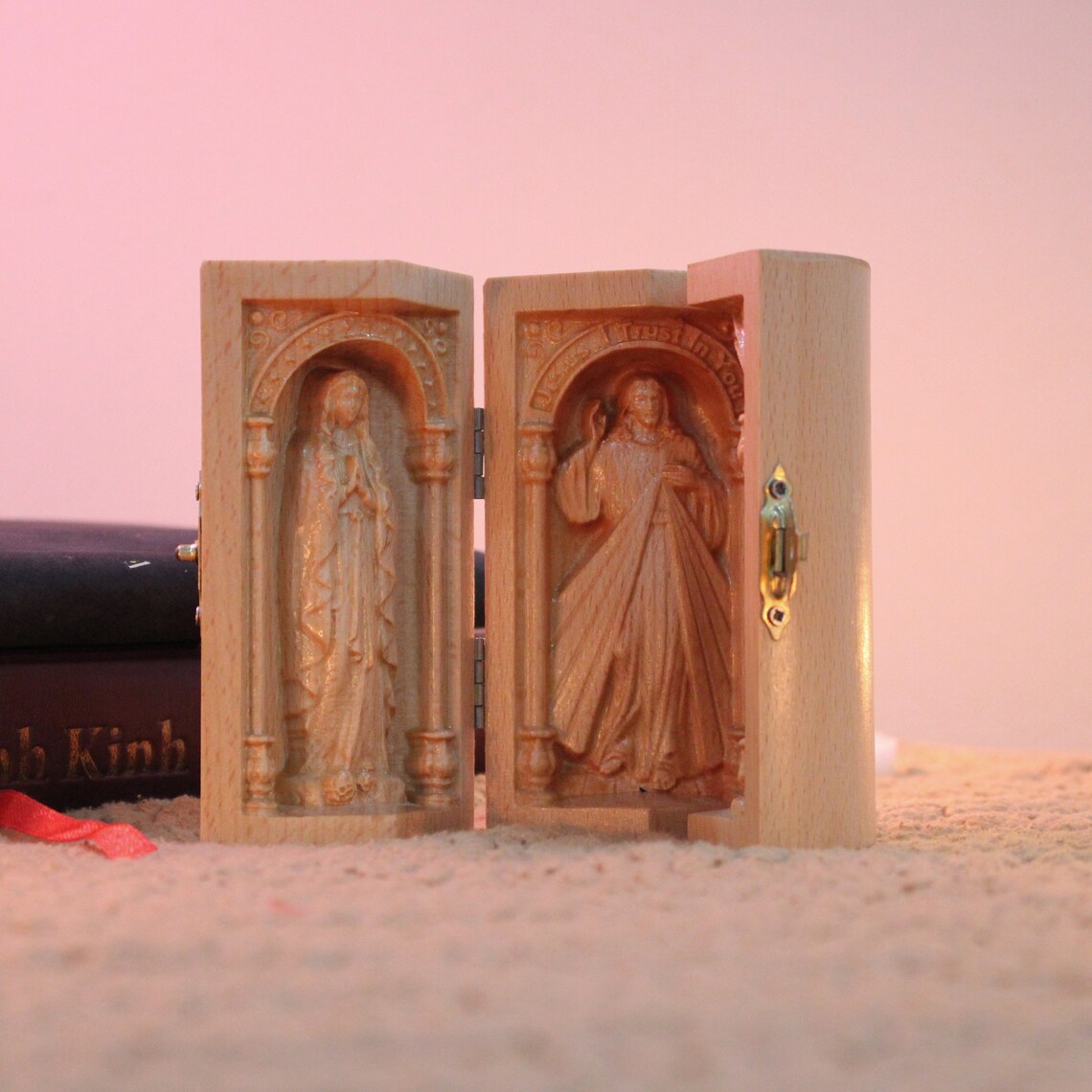 Altar Wood Carving Wood Carving Catholic Icons Wooden - Etsy
