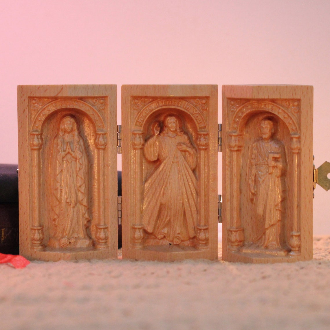 Altar Wood Carving Wood Carving Catholic Icons Wooden - Etsy